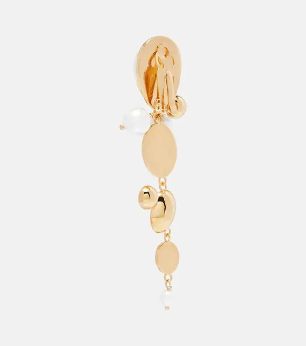 Oscar De La Renta Embellished Clip-on Earrings