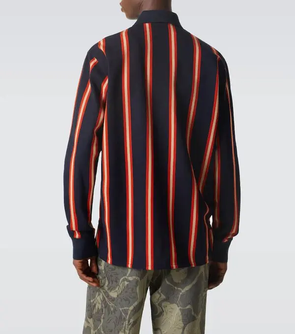 Junya Watanabe Striped Wool Polo Shirt