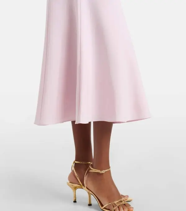 Roland Mouret Draped Cady Midi Dress