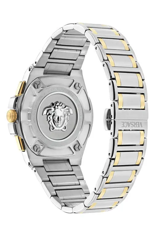 Versace Greca Reaction Chronograph Two-tone Bracelet Watch - Two Tone