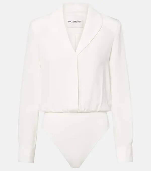 Roland Mouret Silk Satin Bodysuit