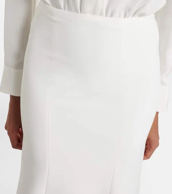 Roland Mouret Crepe Midi Skirt