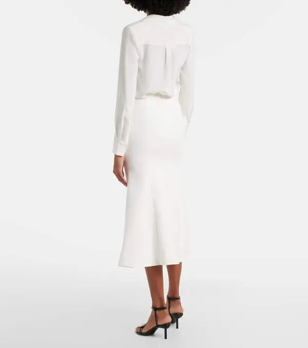 Roland Mouret Crepe Midi Skirt