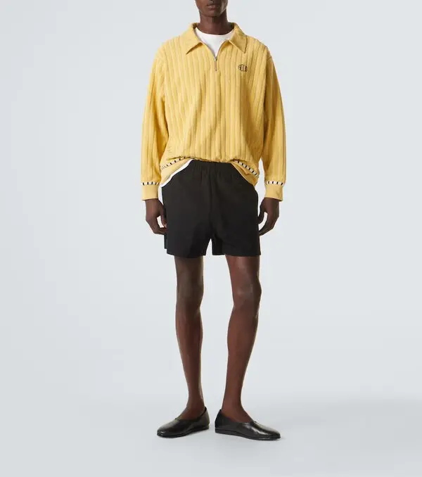 BODE Croquet Ground Terry Half-zip Sweater