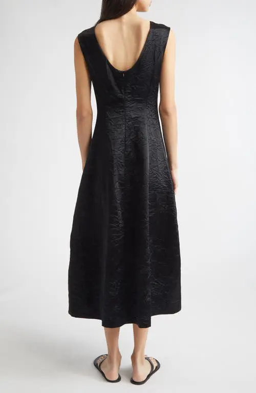 Partow Koda Crinkle Cotton Blend Midi Dress