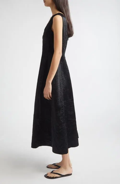 Partow Koda Crinkle Cotton Blend Midi Dress