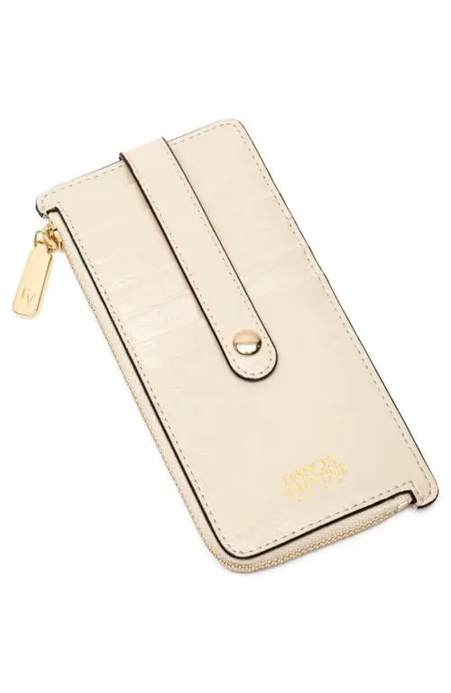 FRANCES VALENTINE Cher Leather Wallet - Oyster