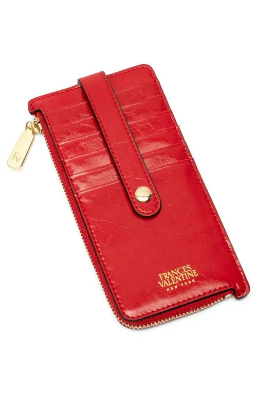 FRANCES VALENTINE Cher Leather Wallet - Red