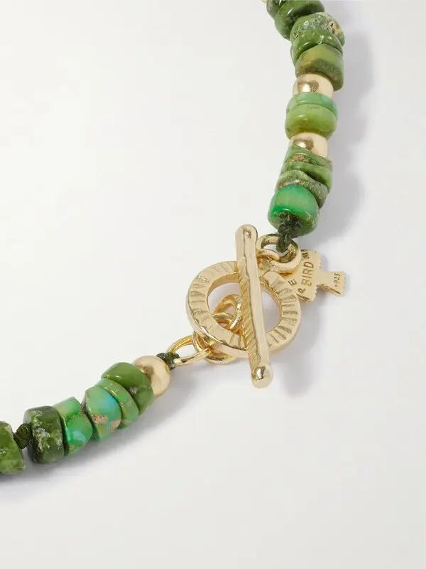PEYOTE BIRD Yokai Sonoran Gold-plated Turquoise Bracelet