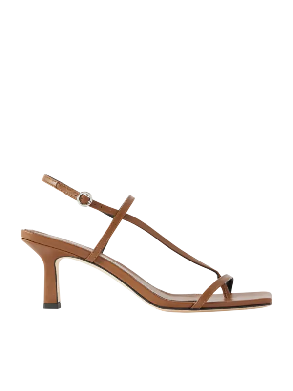 AeydĒ Elise Leather Slingback Sandals - Brown