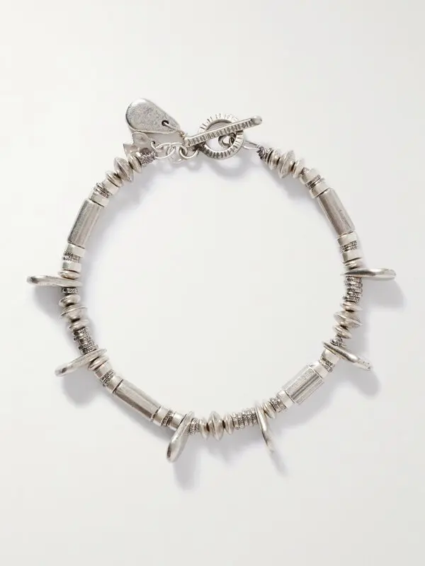 PEYOTE BIRD Platero Sterling Multi-stone Beaded Bracelet