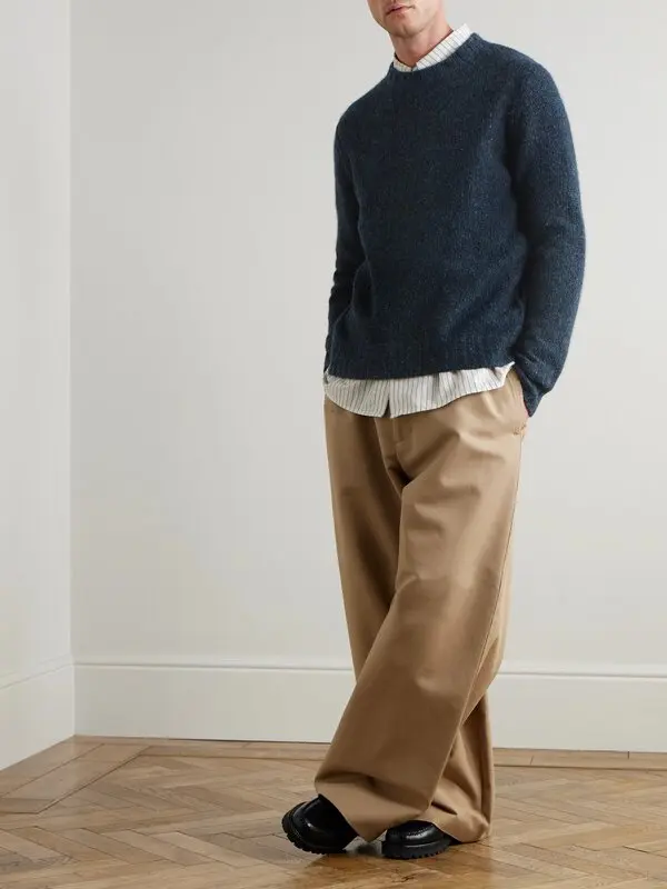 ALLUDE Slim-fit Cashmere Sweater - Blue