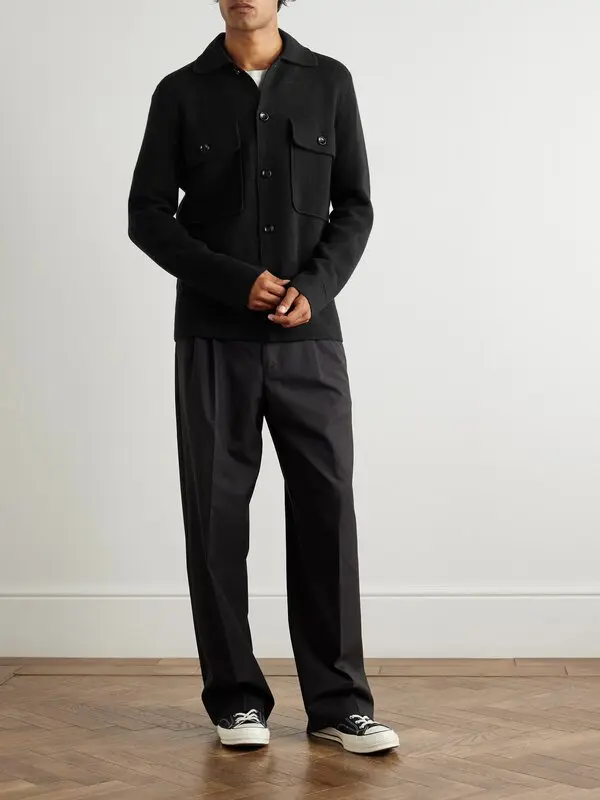ALLUDE Virgin Wool And Cashmere-blend Cardigan