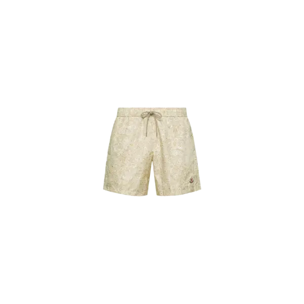 Moncler Paisley Print Swim Shorts - Beige