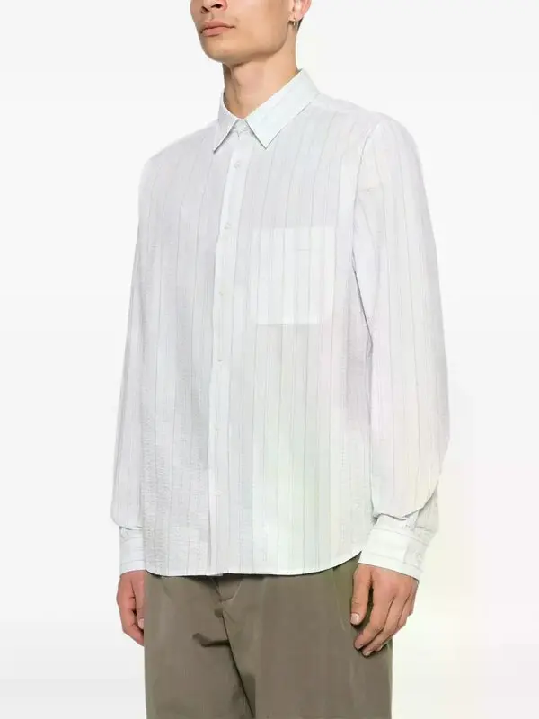 SAMSOE SAMSOE Saryan J Striped Shirt - Blue
