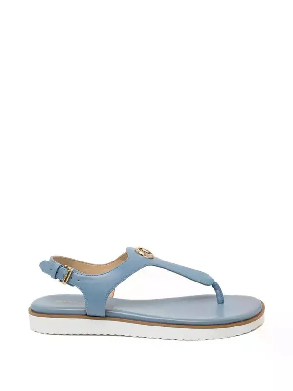 Michael Kors Logo-patched Val Thong Sandals - Blue