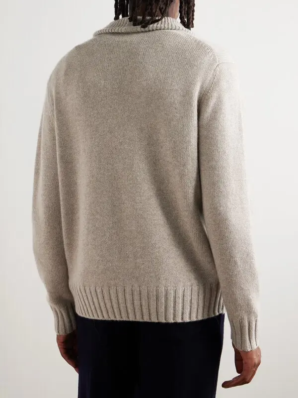 ALLUDE Cashmere Half-zip Pullover