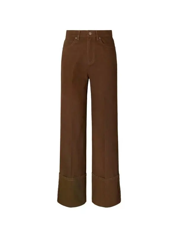 Tory Burch Straight-leg Jeans With Cuffs