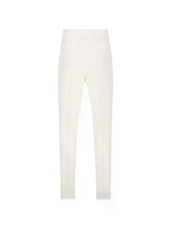 Brunello Cucinelli Pleated Tailored Trousers - White