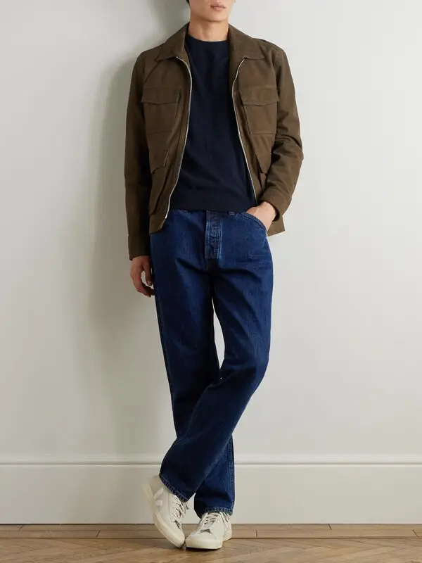 ALLUDE Cashmere Crewneck Sweater - Blue