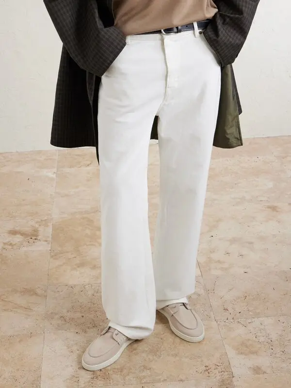 CHRISTIAN LOUBOUTIN Chambeliboat Full-grain Nubuck Loafers - Neutrals