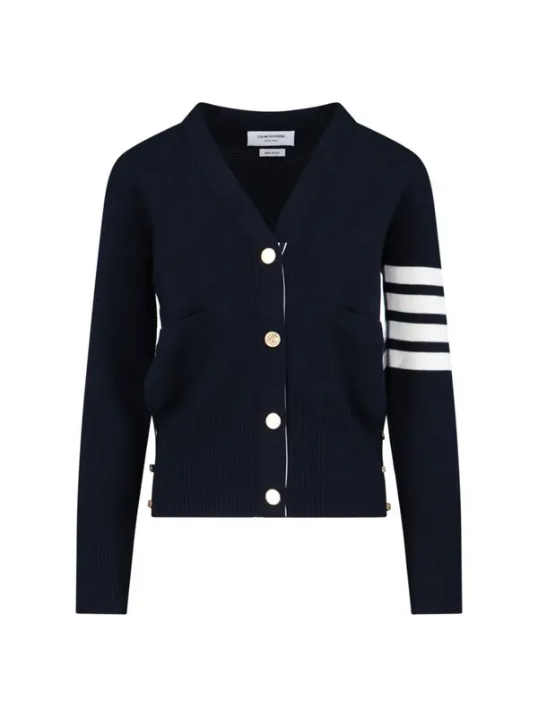 Thom Browne 4 Bar" Cardigan - Blue