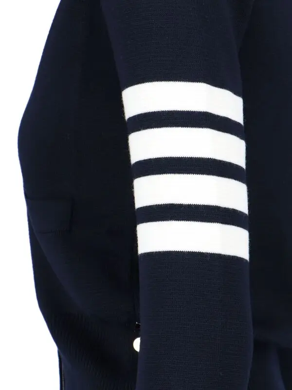 Thom Browne 4 Bar" Cardigan - Blue
