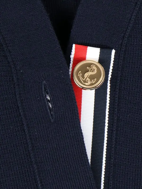 Thom Browne 4 Bar" Cardigan - Blue
