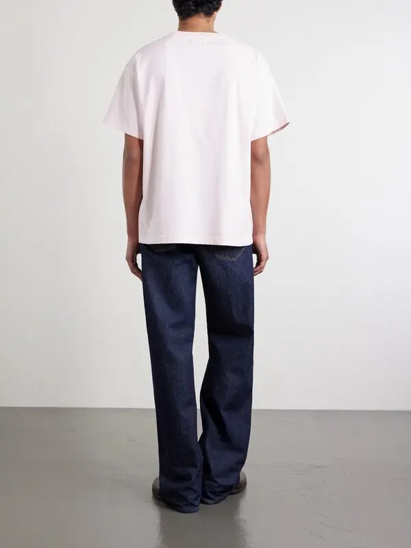 STORY MFG. Grateful Printed Organic Cotton-jersey T-shirt - Pink