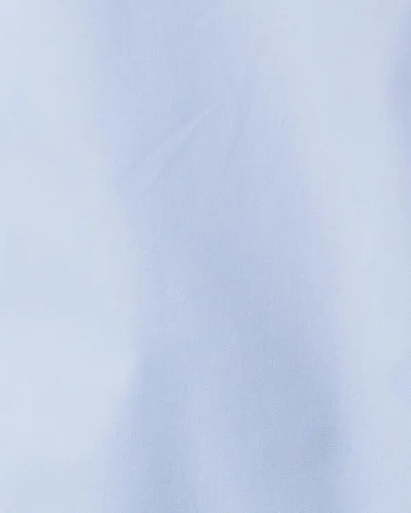 Sportmax Cropped Cotton Shirt With Pleated Back - Light Blue