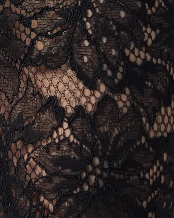 Sportmax Floral Lace Trousers - Black