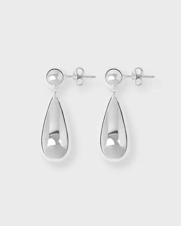 Lié Studio The Lola Drop Earrings - Silver