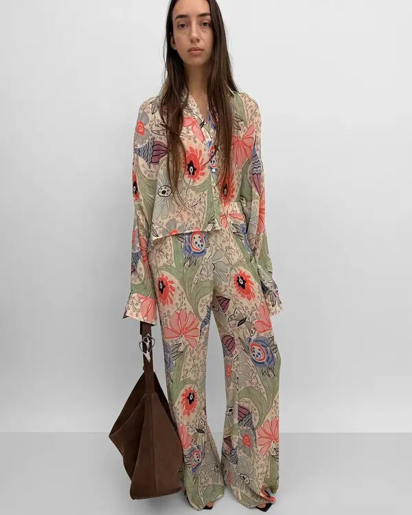 Rodebjer Taylor Ducharne Plissé Cropped Shirt