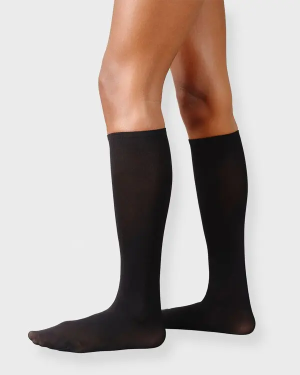 Swedish Stockings Olivia Premium Knee-highs 2-pack - Black