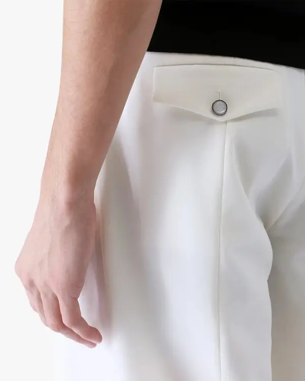 Casablanca Pleated Baggy Shorts - White