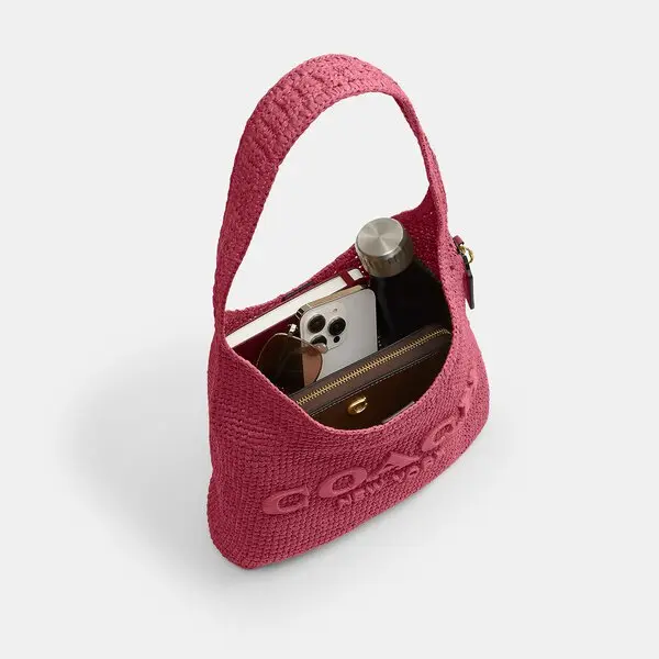 COACH Brooklyn Shoulder Bag 28 - Brass/dark Fuchsia