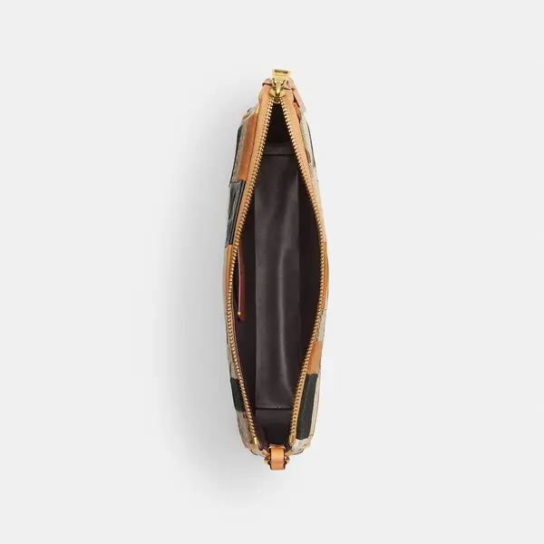 COACH Plaza Bag 25 With Patchwork - Brass/brown Multi