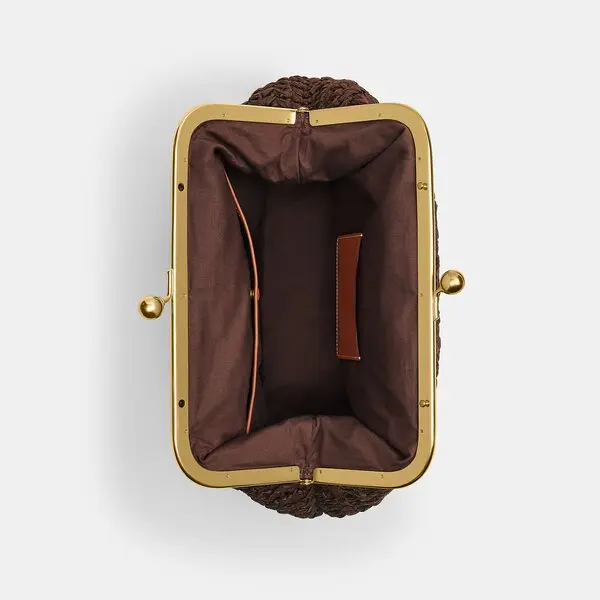 COACH Kisslock Frame Bag 27 - Brass/maple