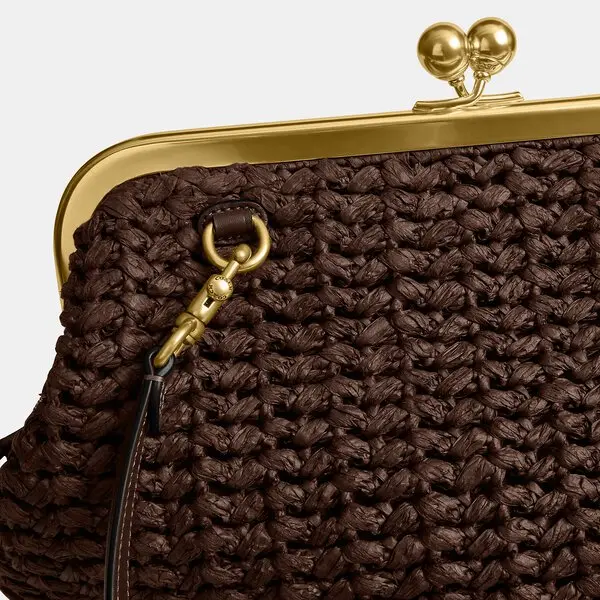COACH Kisslock Frame Bag 27 - Brass/maple