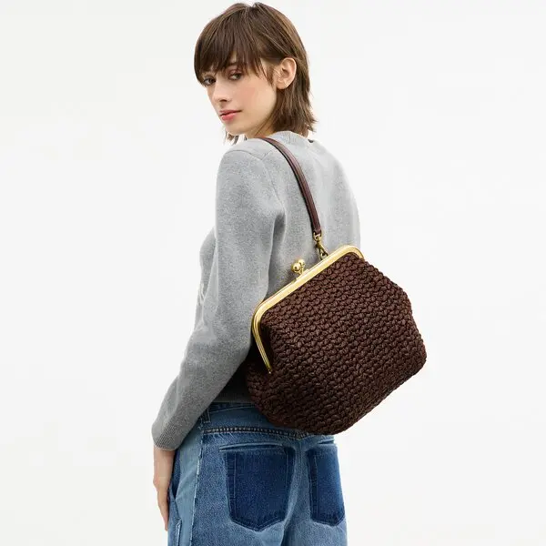 COACH Kisslock Frame Bag 27 - Brass/maple