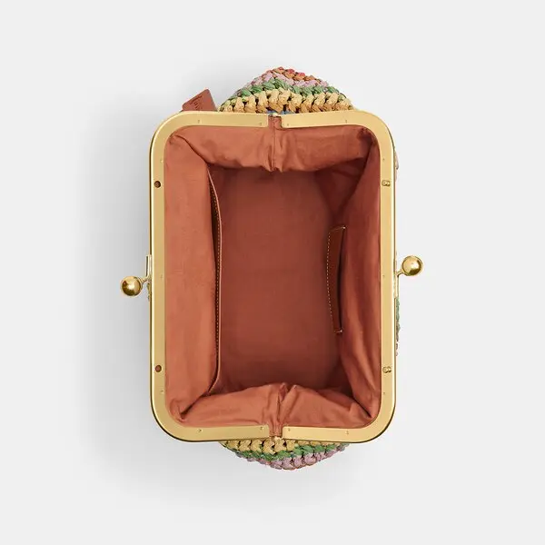 COACH Kisslock Frame Bag 27 - Brass/multi