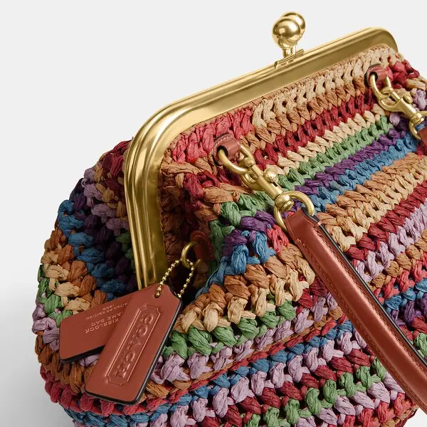 COACH Kisslock Frame Bag 27 - Brass/multi