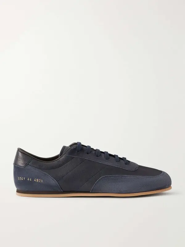 COMMON PROJECTS Minimal Leather And Suede Sneakers