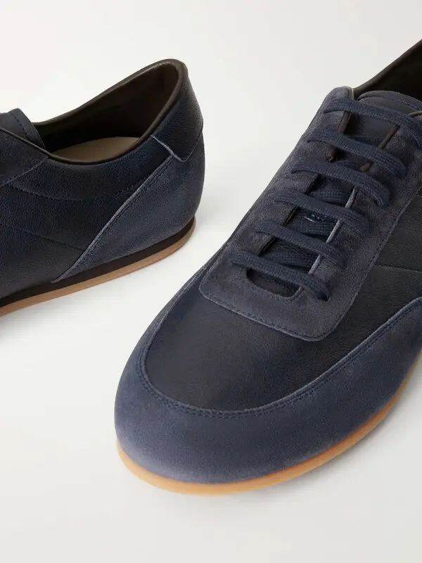 COMMON PROJECTS Minimal Leather And Suede Sneakers