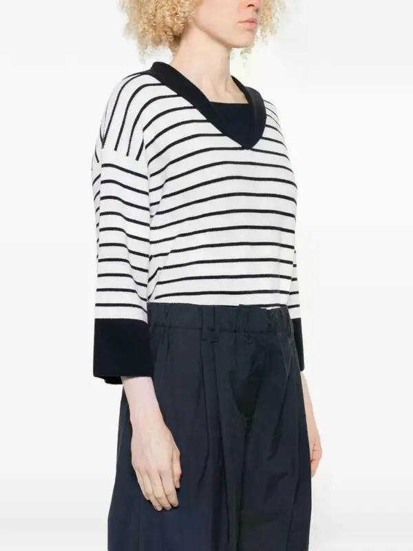 Ralph Lauren Striped V-neck Sweater