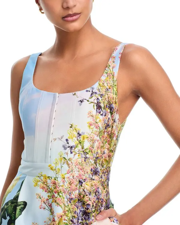 Alice + Olivia Diana Sleeveless Midi Dress - Plminpradi