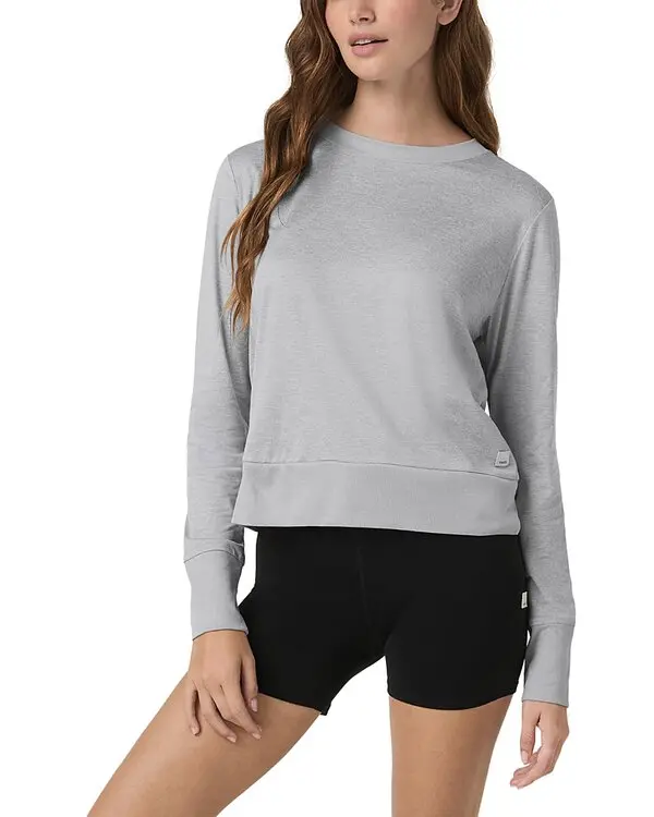Vuori Daydream Crewneck Top - Light Heather Grey