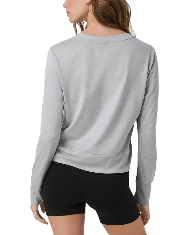 Vuori Daydream Crewneck Top - Light Heather Grey