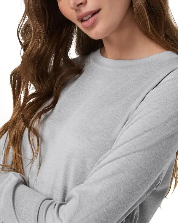 Vuori Daydream Crewneck Top - Light Heather Grey