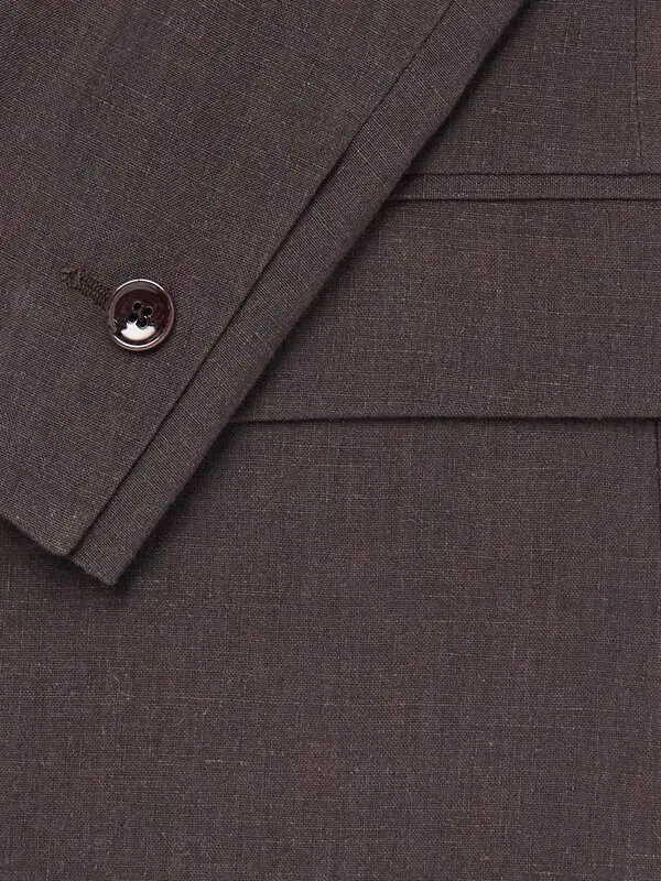 A KIND OF GUISE Shinji Shawl-collar Linen Suit Jacket